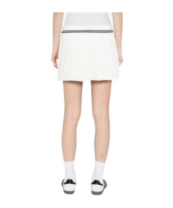 SPORTY  RICH Sporty & Rich Pleated Skirt With Elasticated Waistband