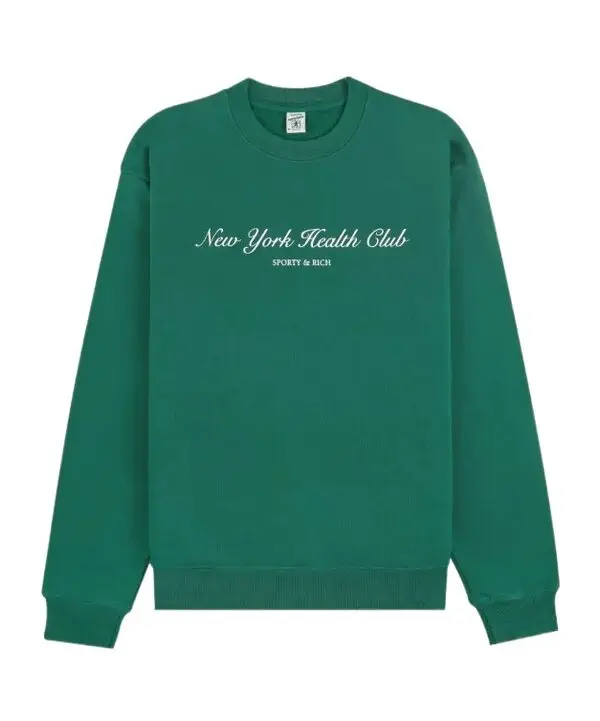 SPORTY  RICH Sporty & Rich Cotton Crewneck Sweatshirt
