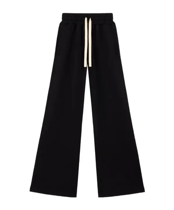 Palm Angels Curved Logo Wide-leg Track Pants