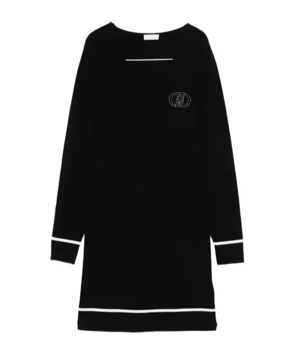 Liu Jo V-neck Logo-embellished Dress