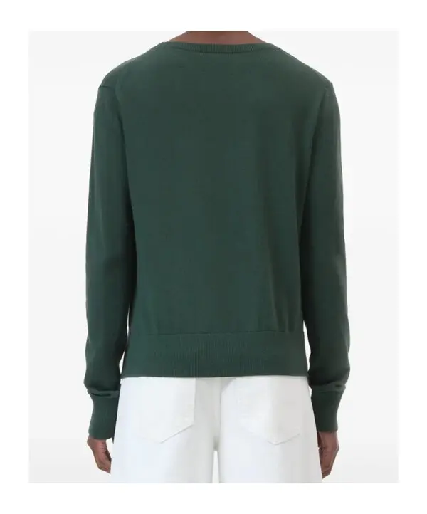 Closed Long Sleeve Crew Neck Knitwear With Side Slits