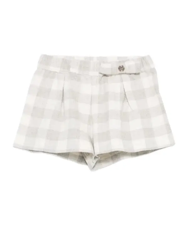 Liu Jo Plaid Pattern Shorts With Elasticated Waistband