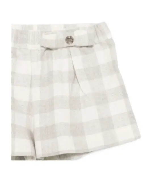 Liu Jo Plaid Pattern Shorts With Elasticated Waistband