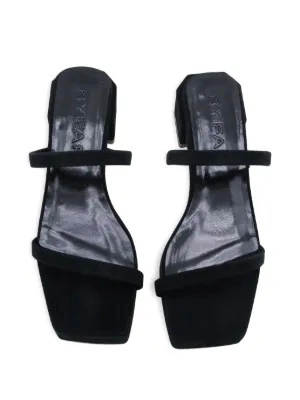 By Far Two-strap Platform Sandals - Black