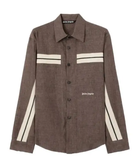Palm Angels Logo-embroidery Track Shirt