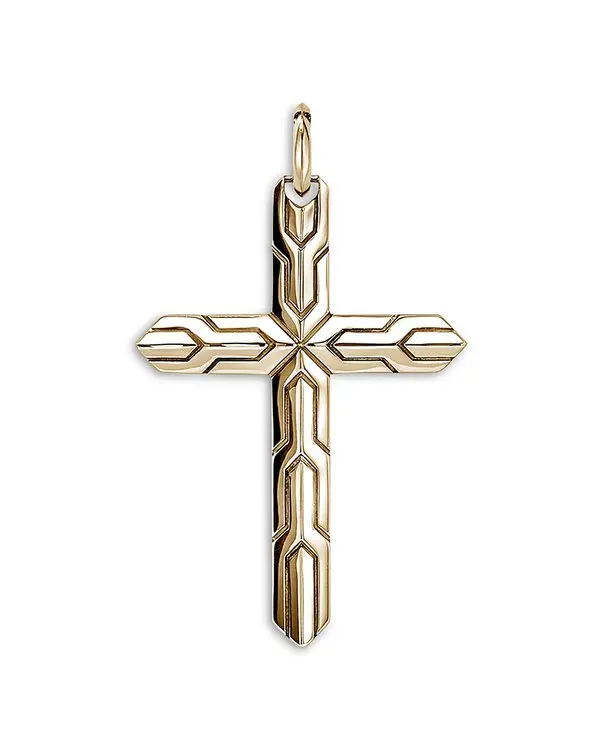 John Hardy 14k Yellow Icon Cross Pendant