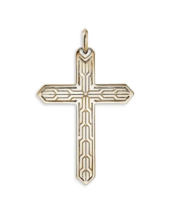 John Hardy 14k Yellow Icon Cross Pendant