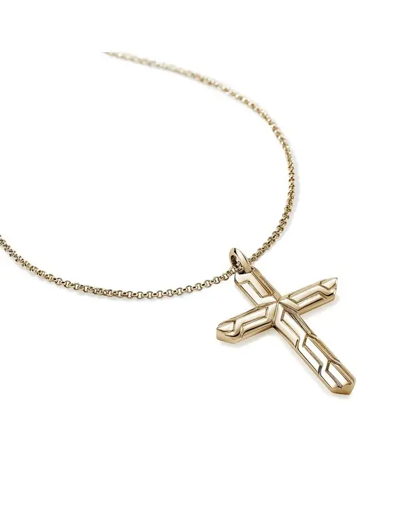 John Hardy 14k Yellow Icon Cross Pendant