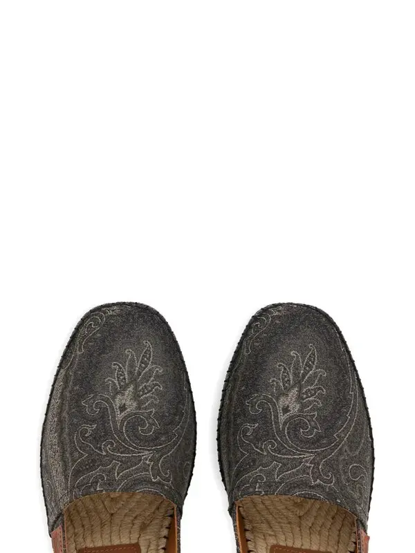 Etro Arnica Jacquard Espadrilles - Black