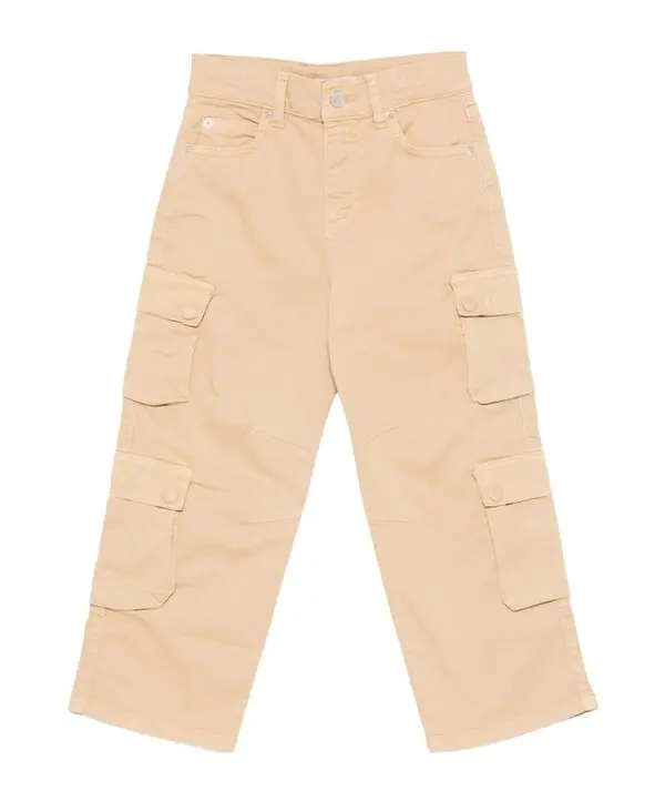 MSGM Logo-embroidered Cargo Pants - Beige