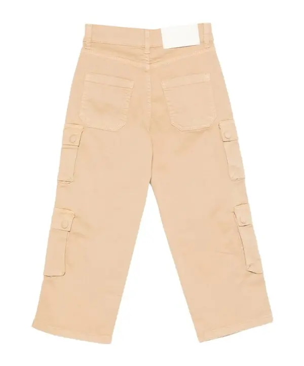 MSGM Logo-embroidered Cargo Pants - Beige