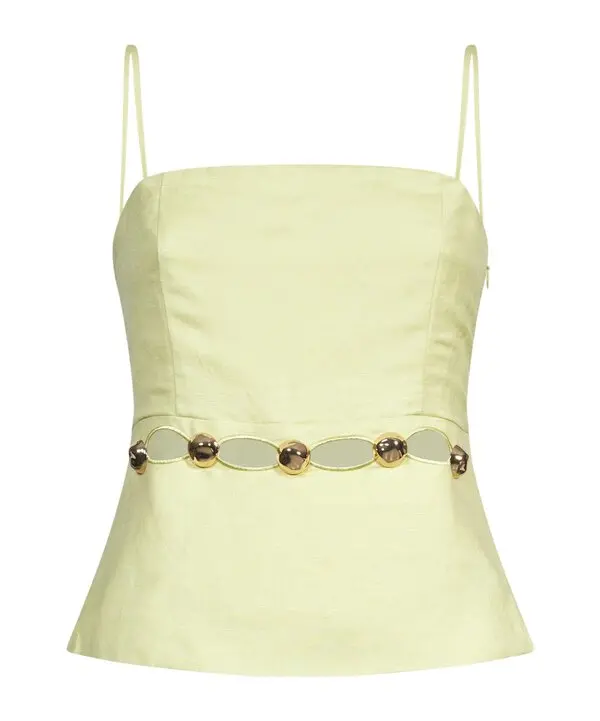 Simkhai Embellished Bustier Top - Yellow