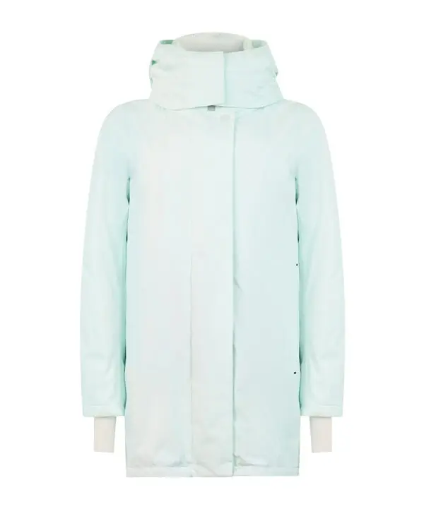 Herno Zip-up High Neck Coat - Light Blue