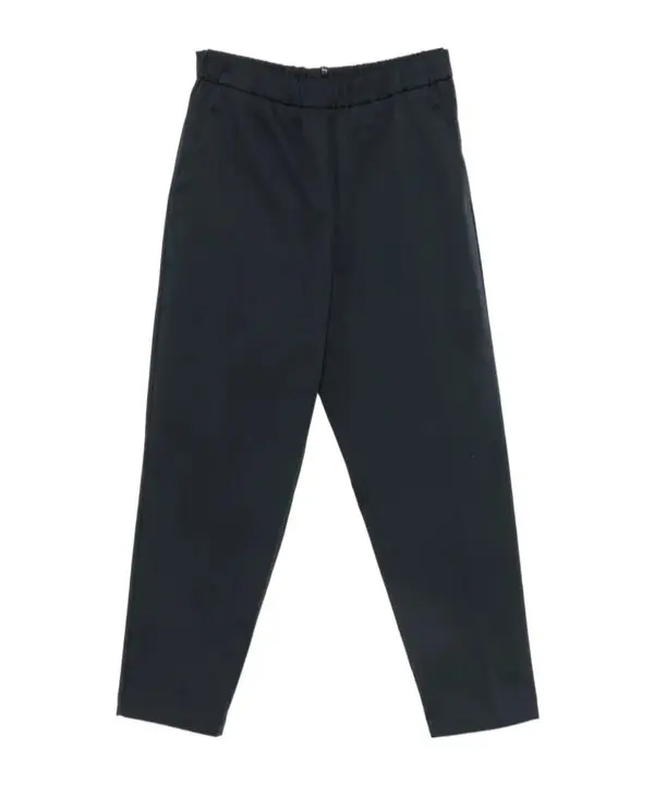 Fabiana Filippi Twill Weave Elasticated Waist Straight-leg Trousers
