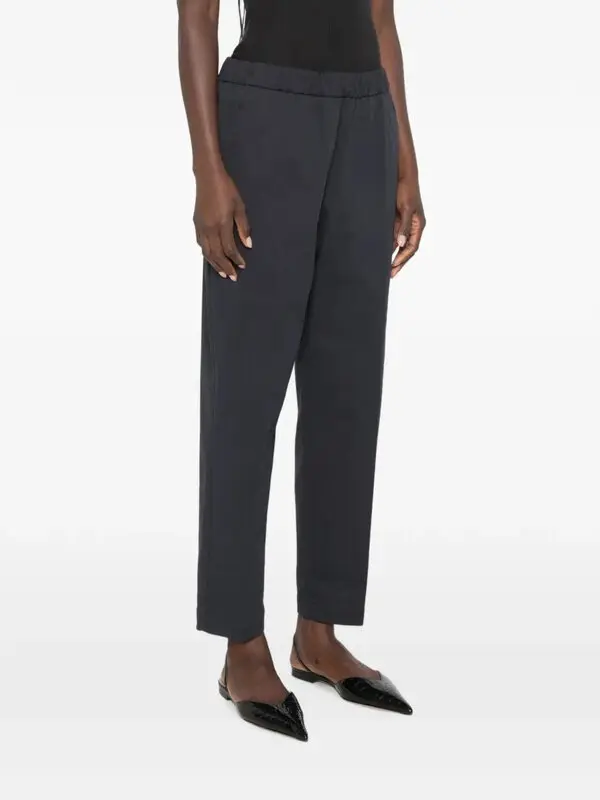 Fabiana Filippi Twill Weave Elasticated Waist Straight-leg Trousers