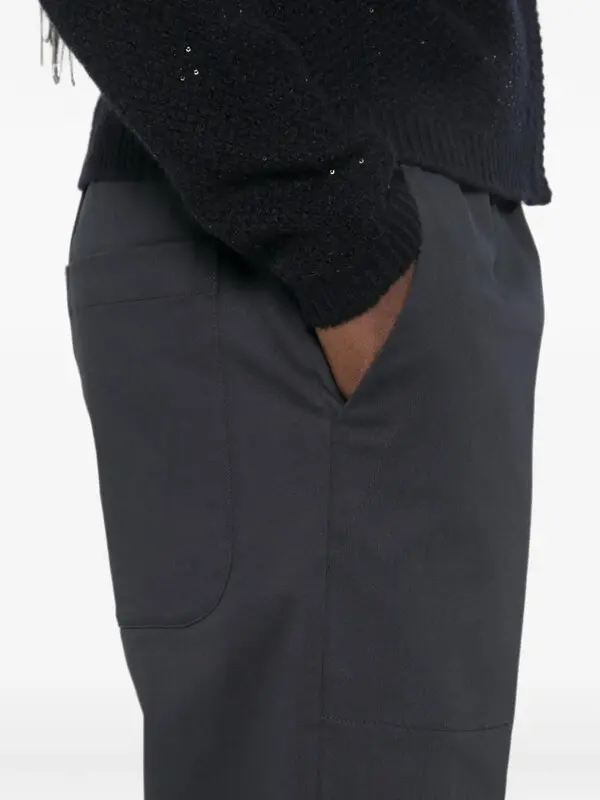 Fabiana Filippi Twill Weave Elasticated Waist Straight-leg Trousers