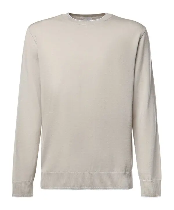 Eleventy Crew Neck Fine Knit Top
