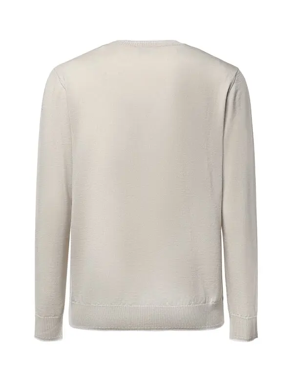 Eleventy Crew Neck Fine Knit Top