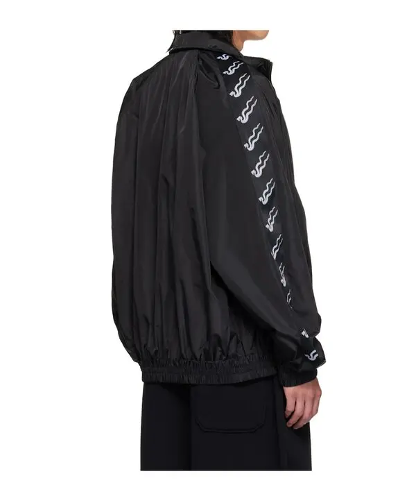 LU'U DAN Embroidered Logo Windbreaker Jacket