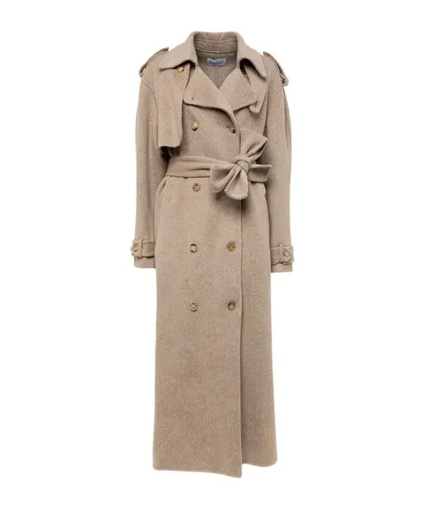 Giuseppe Di Morabito Double-breasted Belted Coat - Light-colored