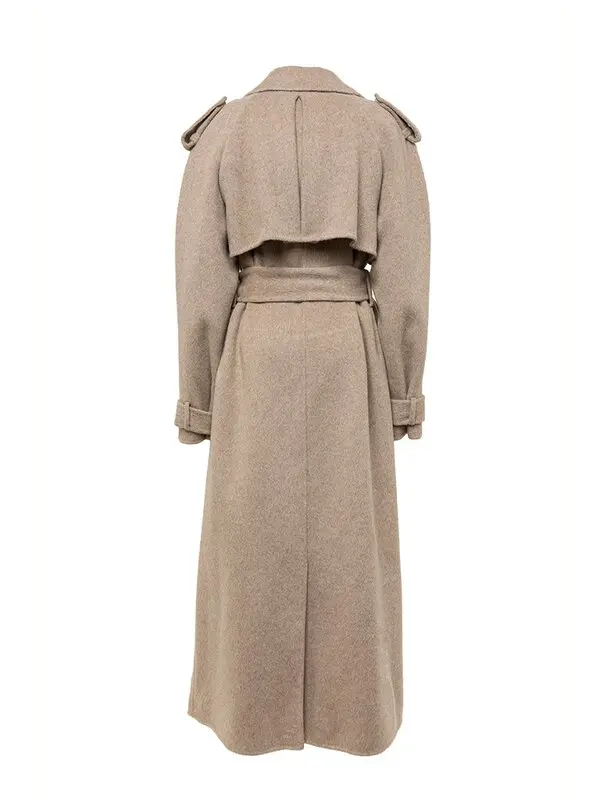 Giuseppe Di Morabito Double-breasted Belted Coat - Light-colored
