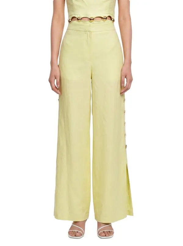 Simkhai Cayman Wide-leg Pants - Yellow