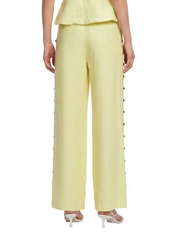 Simkhai Cayman Wide-leg Pants - Yellow
