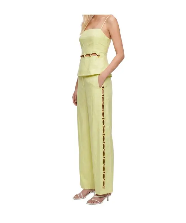 Simkhai Cayman Wide-leg Pants - Yellow
