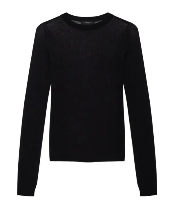 ANINE BING Long-sleeve T-shirt - Black