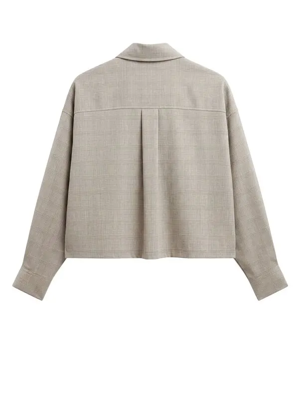 THE FRANKIE SHOP Arlen Boxy Checked Shirt