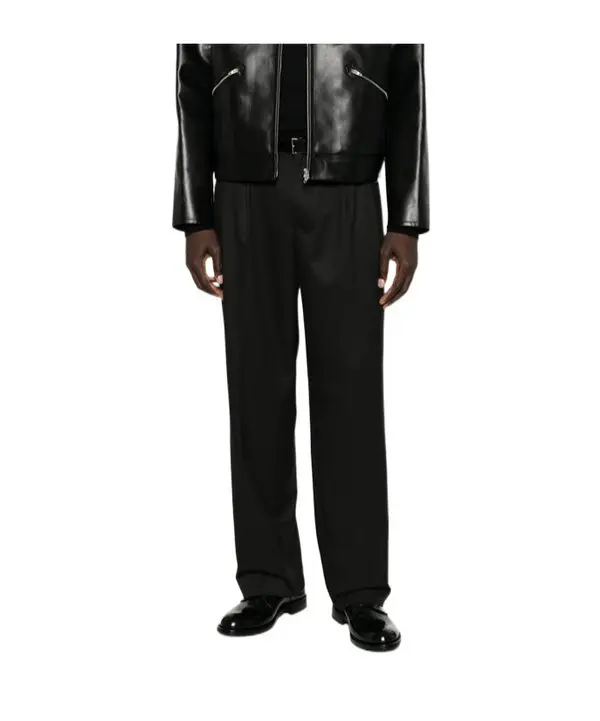 Calvin Klein Pleated Straight-leg Trousers