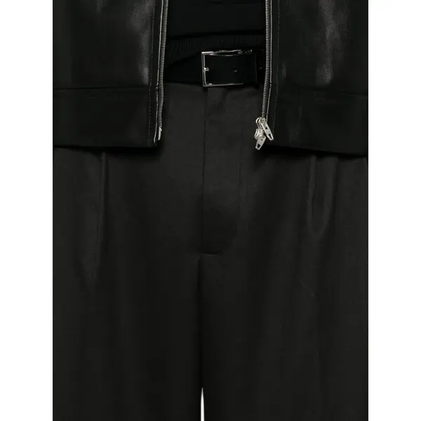 Calvin Klein Pleated Straight-leg Trousers