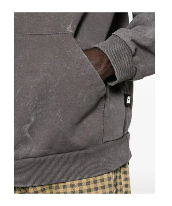 Gcds Stud-embellished Washed-effect Hoodie