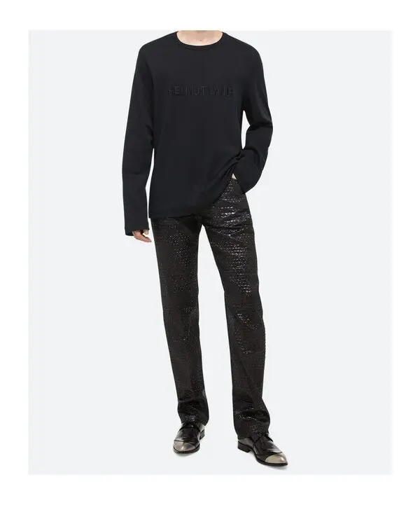 Helmut Lang Logo-embroidered Long-sleeved T-shirt
