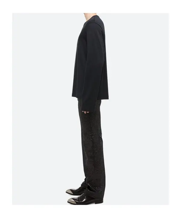 Helmut Lang Logo-embroidered Long-sleeved T-shirt