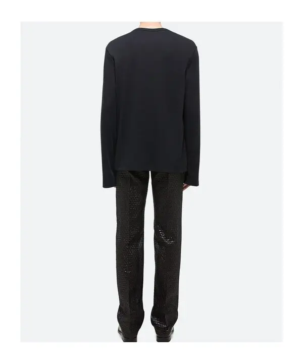 Helmut Lang Logo-embroidered Long-sleeved T-shirt