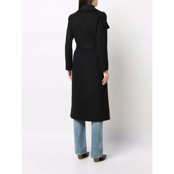 Mackage Belted Long Coat - Black