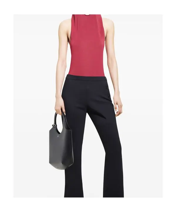 COURREGES Sleeveless Hooded Illusion Bodysuit - Red