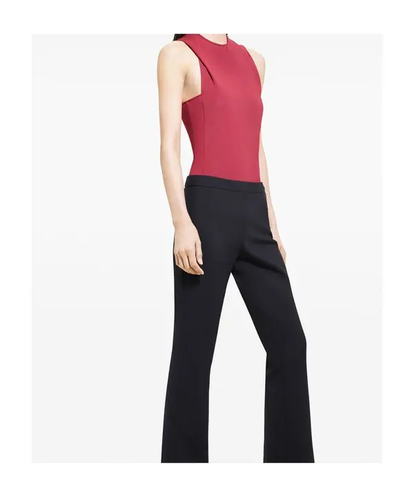 COURREGES Sleeveless Hooded Illusion Bodysuit - Red