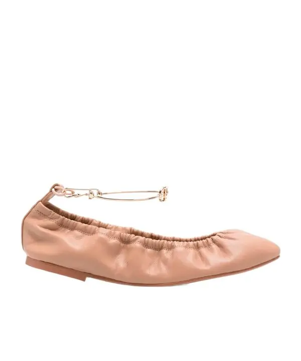 TWINSET Ankle Strap Ballet Flats