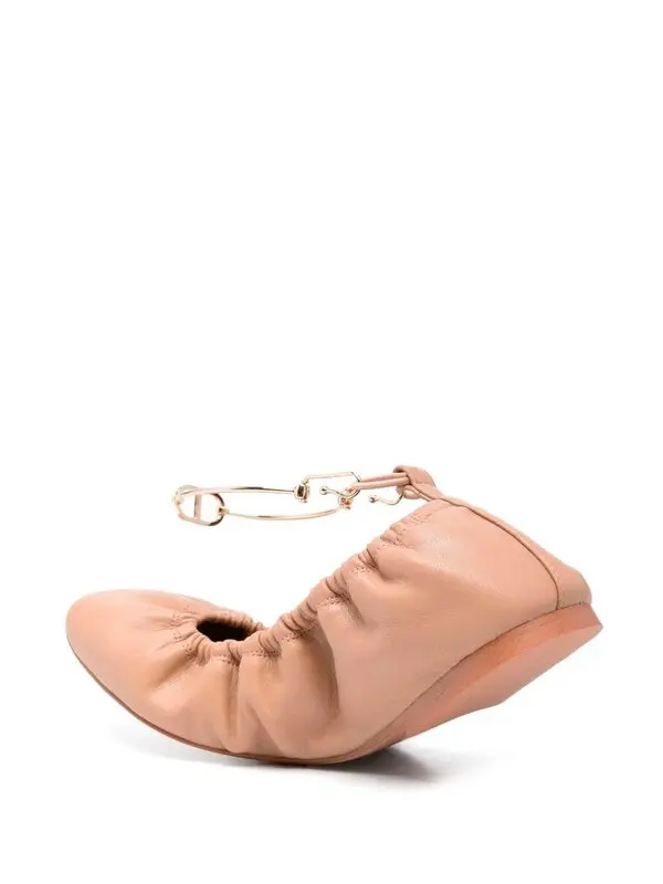 TWINSET Ankle Strap Ballet Flats