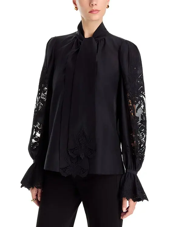 Kobi Halperin Embroidered Lace Blouse