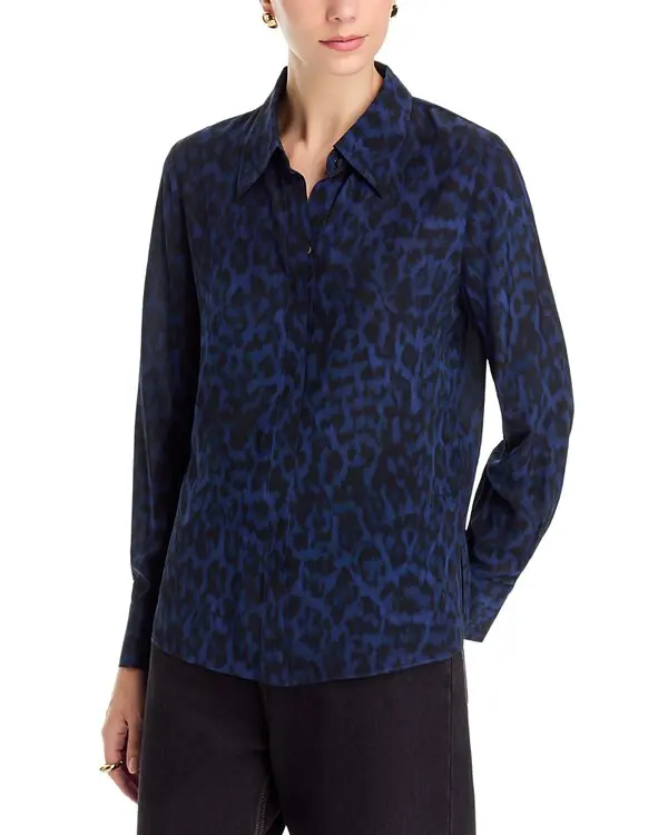 Kobi Halperin Button-front Blouse With Animal Print