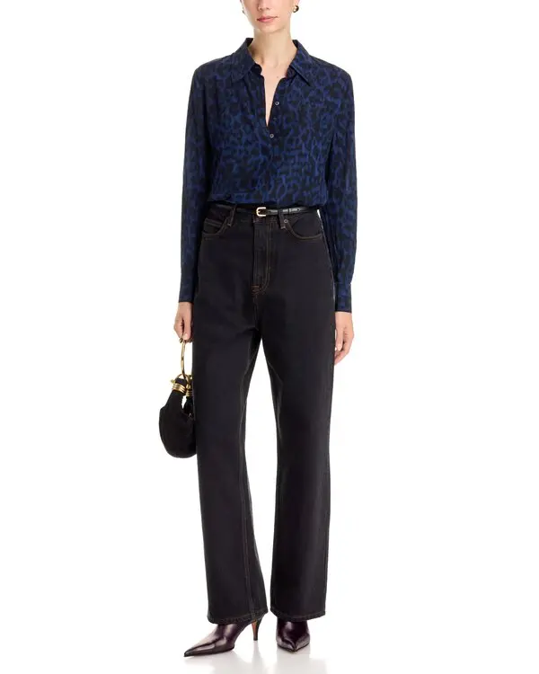 Kobi Halperin Button-front Blouse With Animal Print