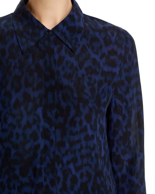 Kobi Halperin Button-front Blouse With Animal Print