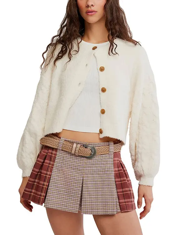 Free People Sherry Pleated Mini Skirt
