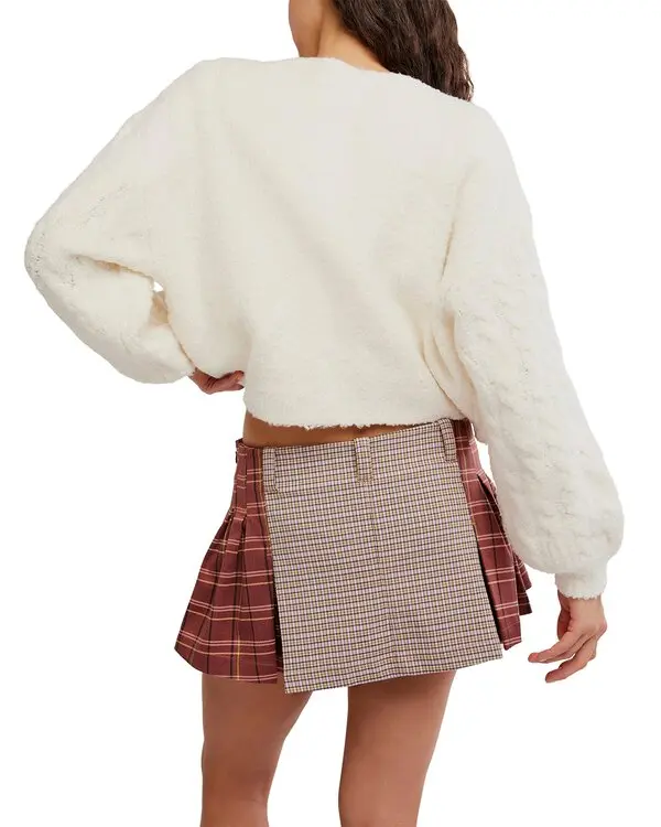 Free People Sherry Pleated Mini Skirt