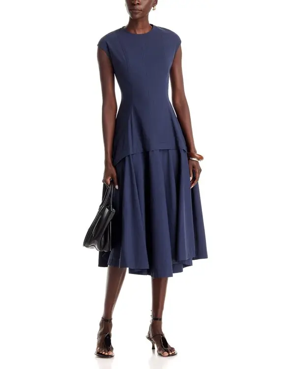 A.REN Cotton Cap Sleeve Midi Dress