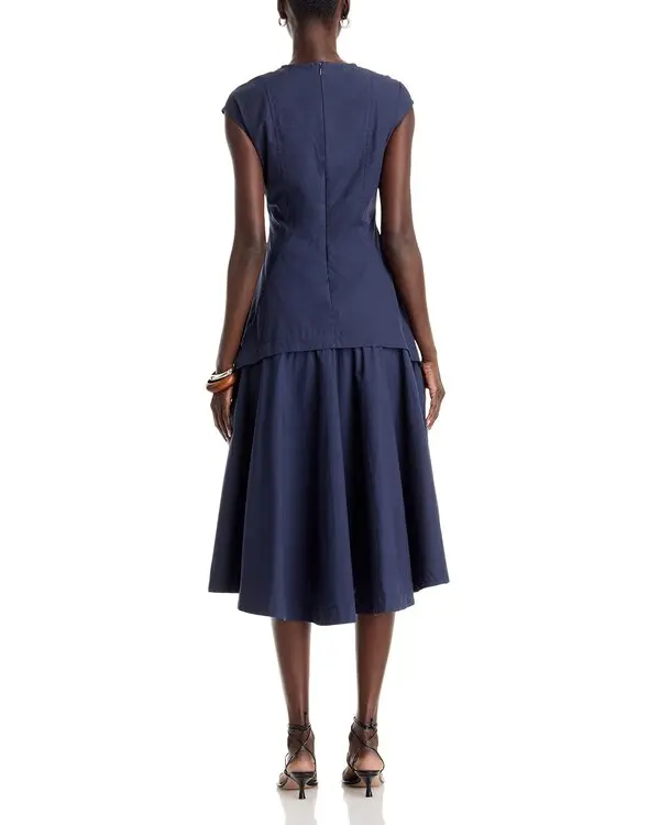 A.REN Cotton Cap Sleeve Midi Dress