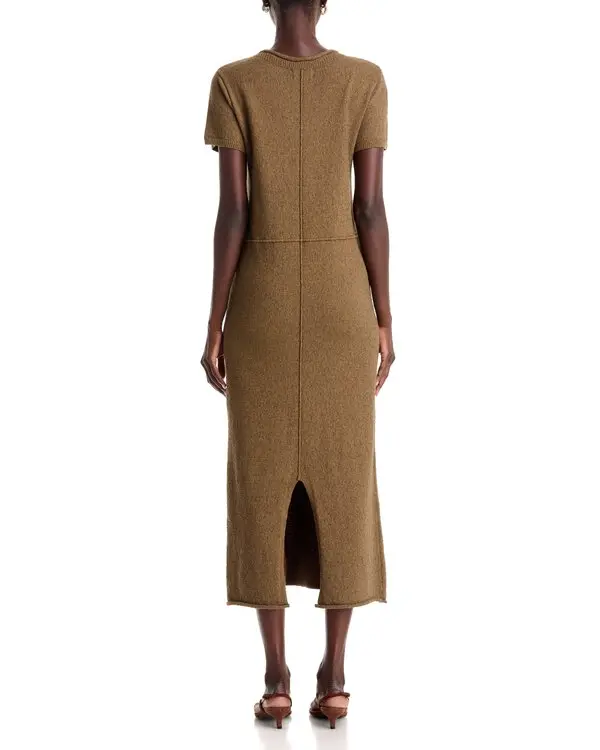 A.REN Blythe Cotton Blend Short Sleeve Midi Dress